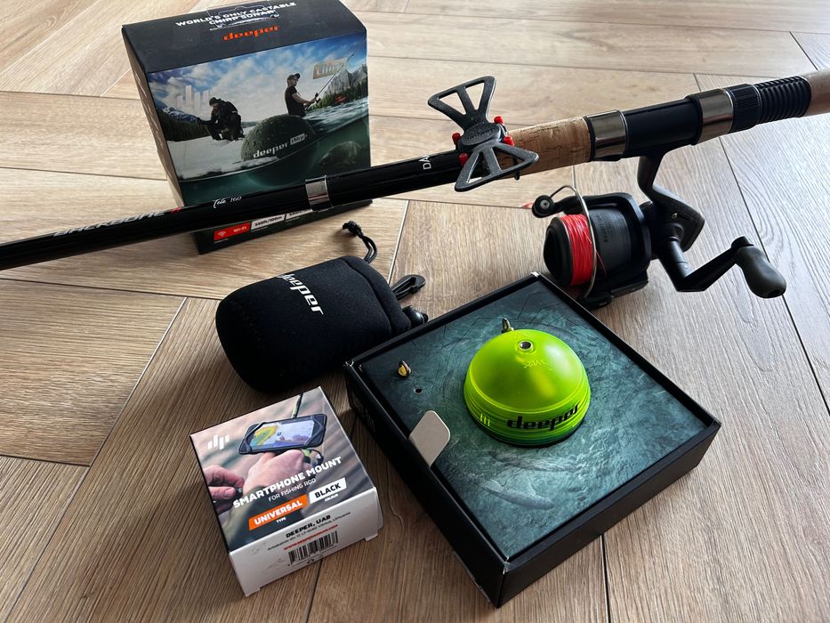 Deeper Chirp Plus echosonda ZESTAW Dam backbone (Daiwa, Shimano) Elbląg ...