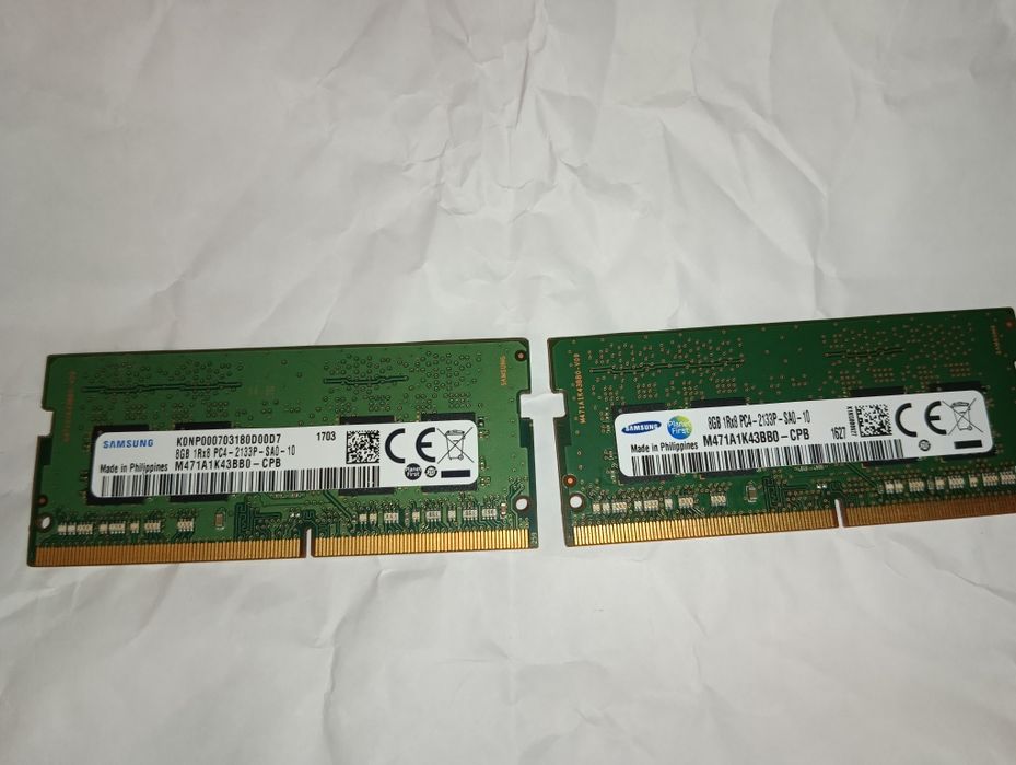 Оперативна память для ноутбуків So Dimm Samsung Ddr4 16gb 2133 Mhz 799 грн Комплектуючі та