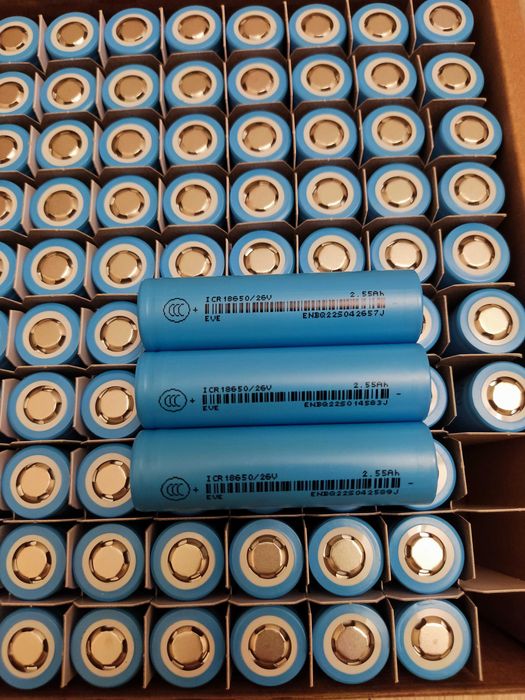 НОВЫЕ. Аккумуляторы 18650 21700. EVE 26V 25P 33V 35V 50E. BAK CL CNP ...