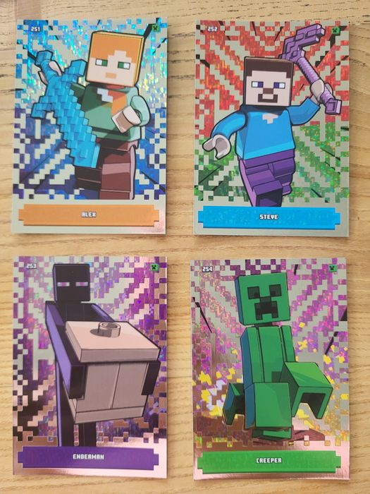 Zestaw karty platynowe Lego Minecraft 1 komplet Chudów • OLX.pl