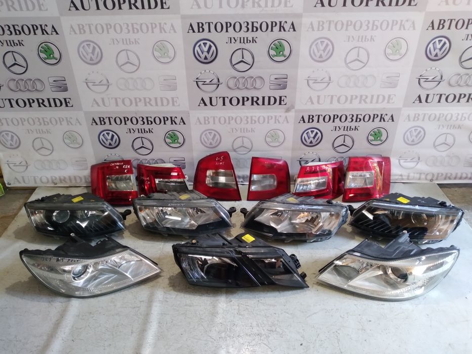Фара фари фары skoda oktavia a5 a7 шкода октавія а5 а7 стоп габарит: 60 ...
