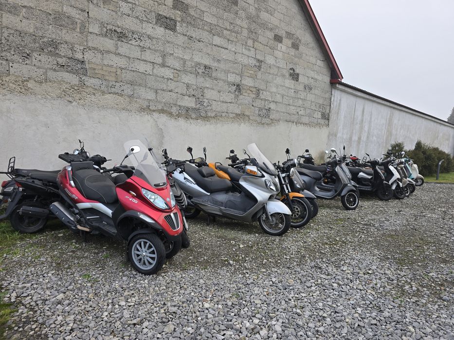 Skutery 50-125cc Duży Wybór Transport Piaggio Yamaha Vespa Sym Kymco ...