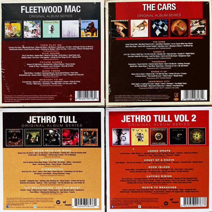 (48) Продам нові Box Set (5 CD): Jethro Tull, The Cars та ін.: 602 грн ...