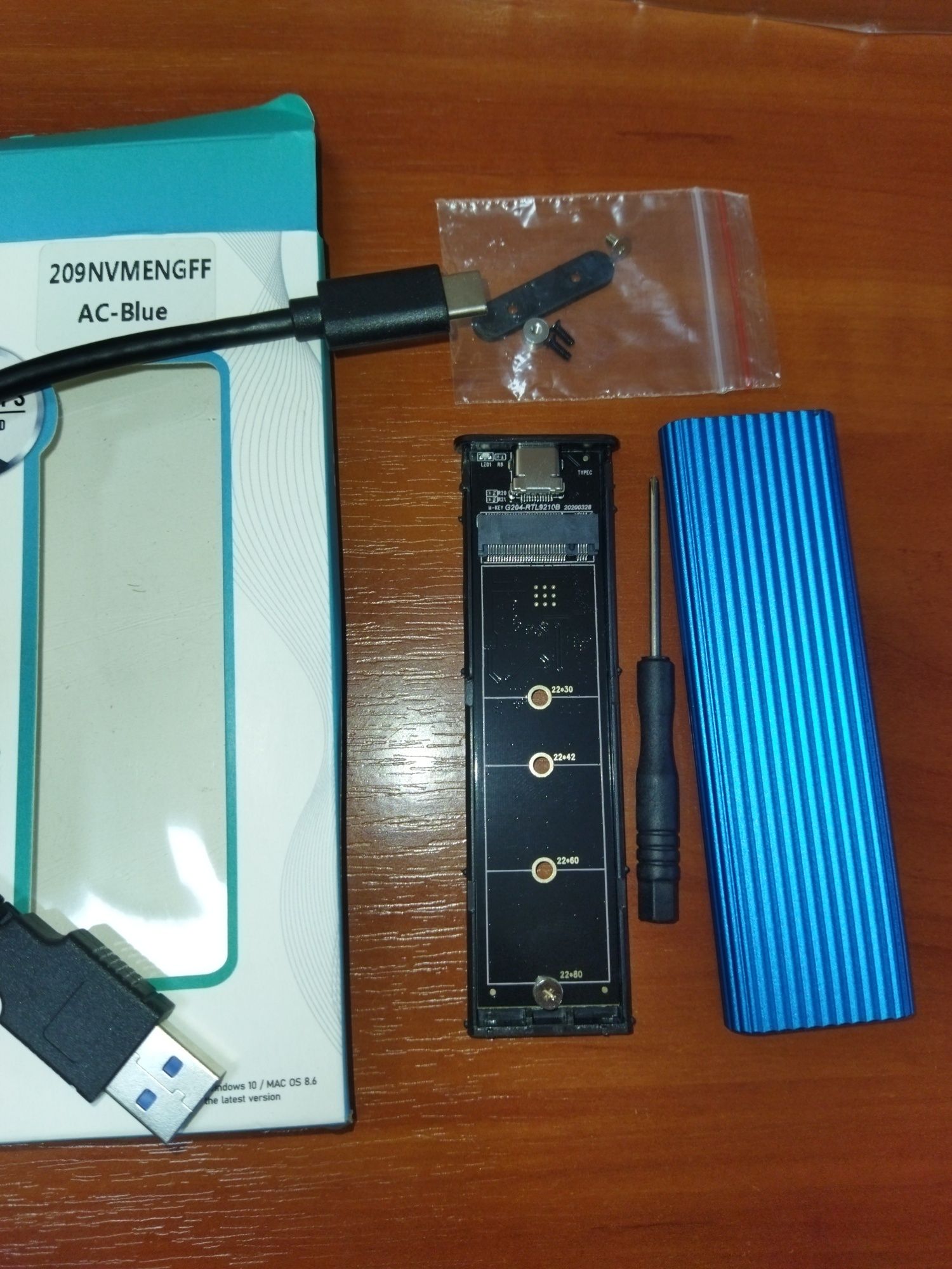 SSD M2 M.2 NVME usb type C переходник адаптер: 550 грн. - Аксессуары и ...