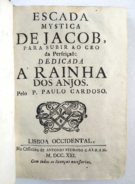 Escada Mystica de Jacob (1721) - Livro Antigo Vila do Conde • OLX Portugal