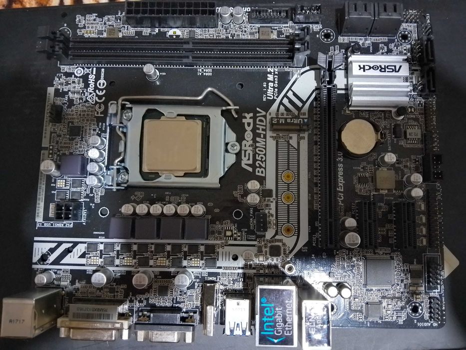 S1151 B250m-HDV,intel i3 6100.под ссд M2,материнская плата ,процессор: 699 грн. - Комплектуючі ...