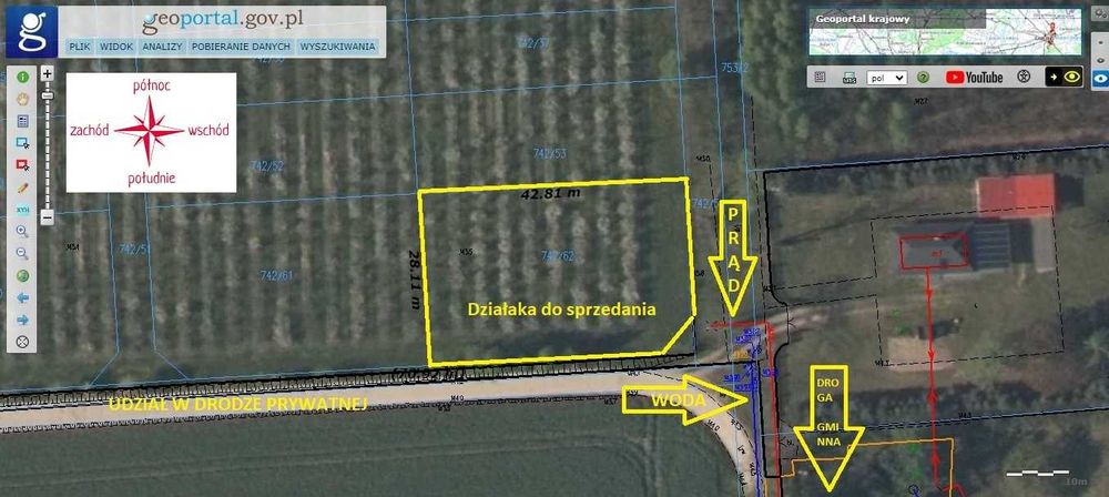 Działka budowlana Strobów 1179 m2 media w drodze. Strobów • OLX.pl