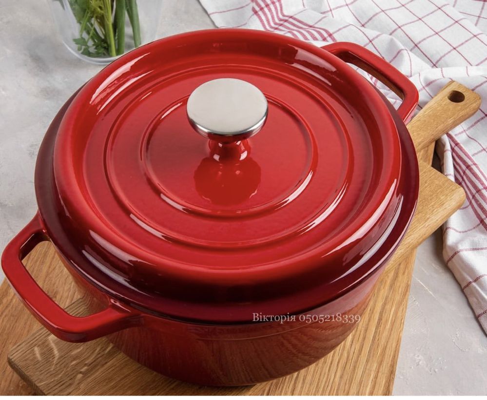 Чугунная кастрюля гусятница RINGEL Essen жаровня казан: 970 грн ...