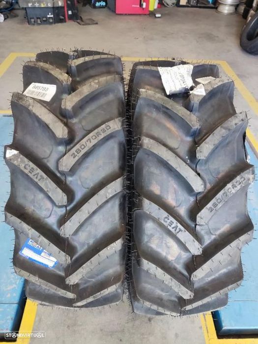 2 pneus novos trator agrícola 280-70r20 ceat - oferta dos portes Vale ...