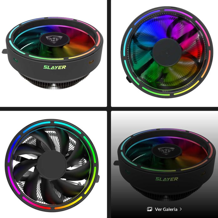 SLAYER Cooler CPU ARGB + Auto RGB Mirror Effect Albufeira E Olhos De ...