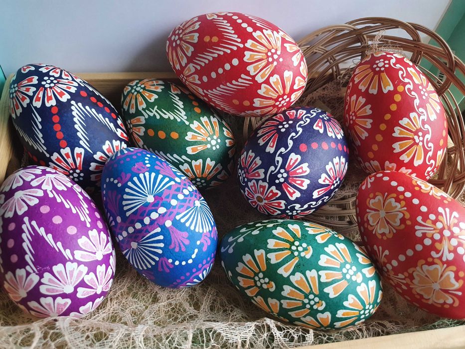 Pisanki na wydmuszkach gęsich - batikowe Olsztyn • OLX.pl
