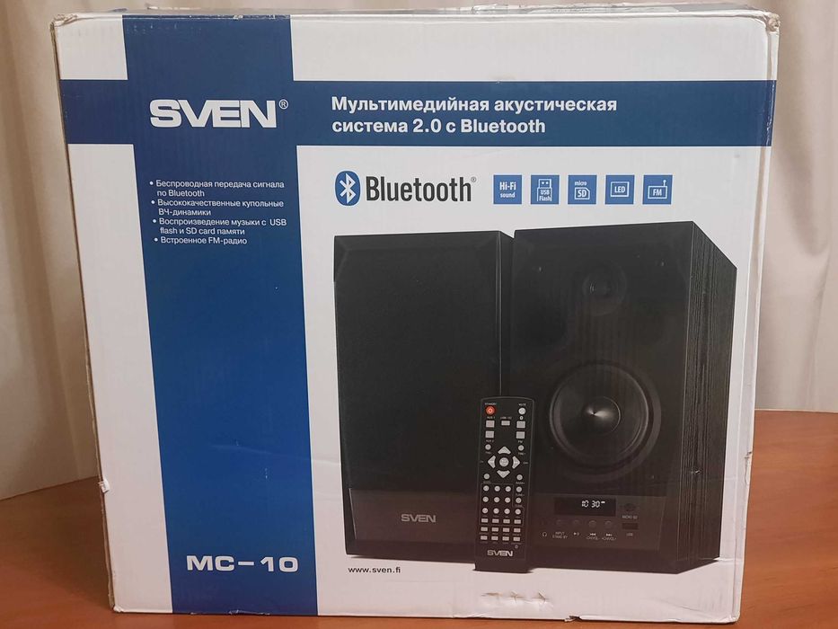 Колонки SVEN MC-10 (FM,USB,SD,Bluetooth,пульт): 2 600 грн. - Акустичні системи Львів на Olx