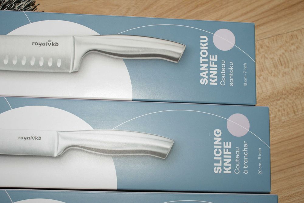 Noże kuchenne Royal VKB Santoku. Komplet 5 sztuk Gliwice Bojków • OLX.pl