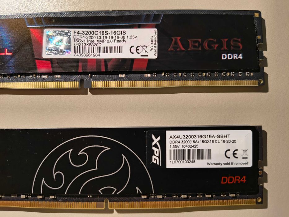 Pamięć RAM DDR4 PC 2x16GB (32GB) 3200MHz GSkill Agenis + Adata XPG ...