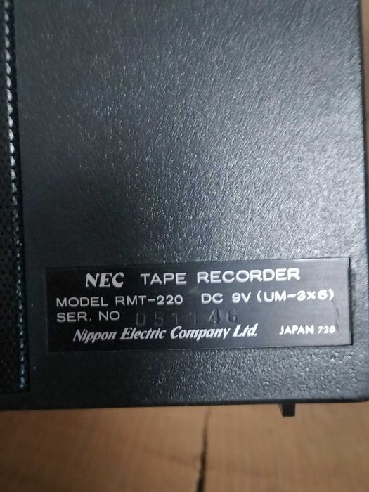 UNIKAT! NEC My Corder mini RMT-222 stary magnetofon kasetowy Kraków ...