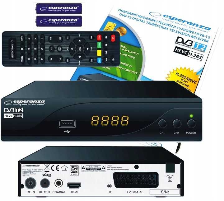 Tuner dekoder cyfrowy TV HD DVB-T2 HDMI H.265 HEVC Słupsk • OLX.pl