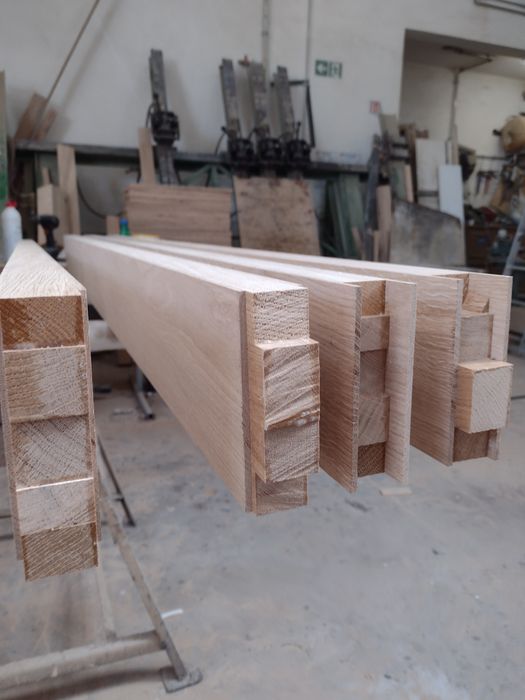 Klejonka dębowa, ramiaki do produkcj drzwi, schody, blaty, obłogi cięt ...
