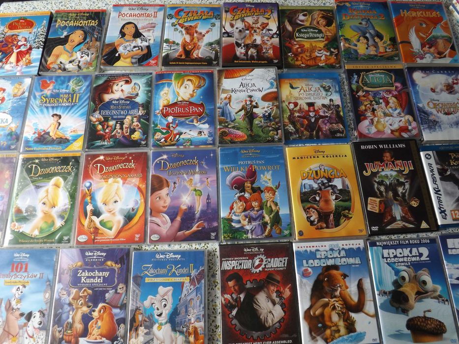 Disney Księga Dżungli, Syrenka, Epoka kolekcja dvd bajki, filmy Boronów ...