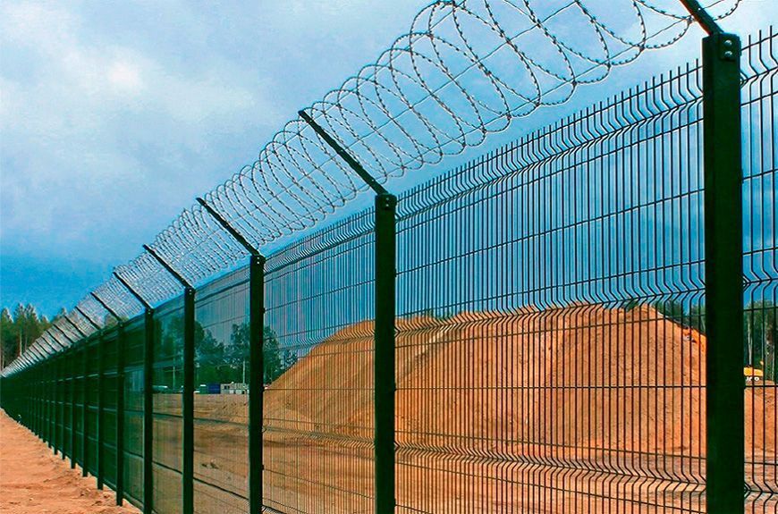Сетка для забора сварная секционная 3Д Калитки Ворота Установка Скидки ...
