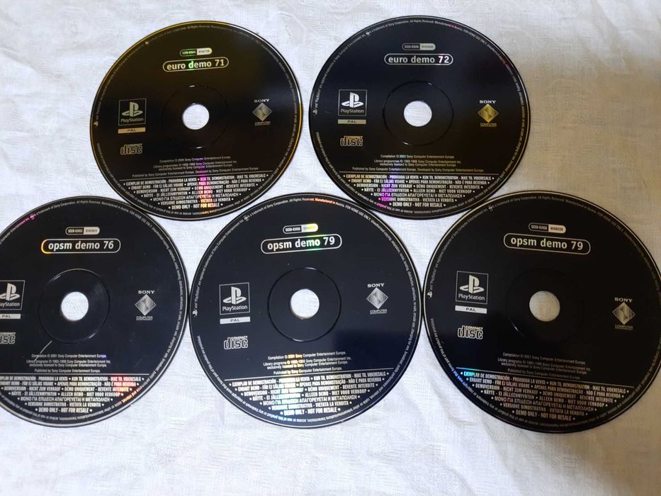 Euro Demos playstation ps1 one ps2 ps3 jogos Discs 26\35\100 etc Alfena ...