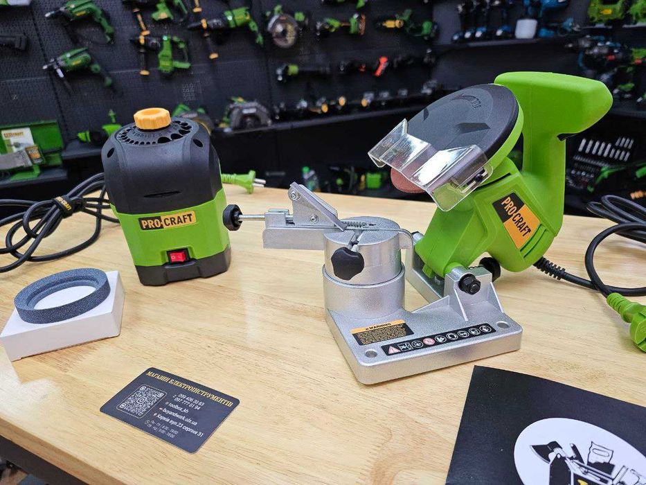 Комплект Станок для заточки сверл ProCraft +для Заточки цепи Гарантия: 2 320 грн ...
