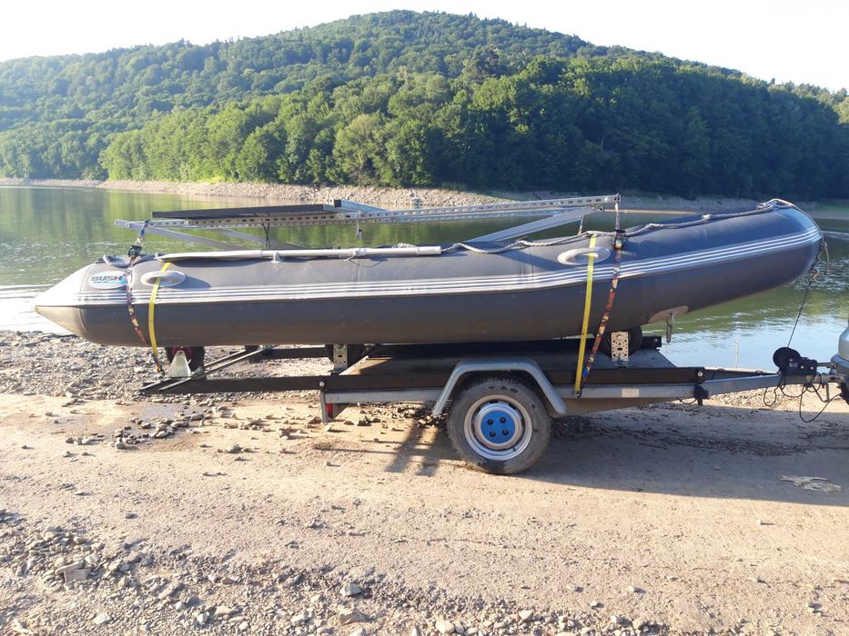 PONTON BUSH F-470 z silnikiem elektrycznym Biecz • OLX.pl