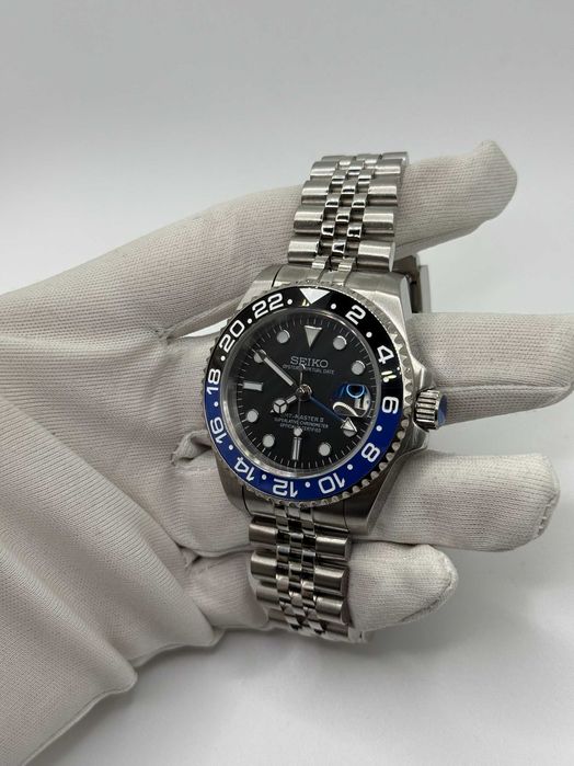 Zegarek Seiko Mod Batgirl Batman GMT Master Custom Watch Warszawa Wola ...