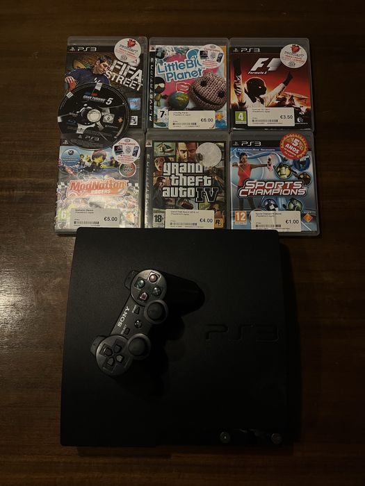 PS3 Slim 1TB + comando e 7 jogos Viana Do Castelo (Santa Maria Maior E ...