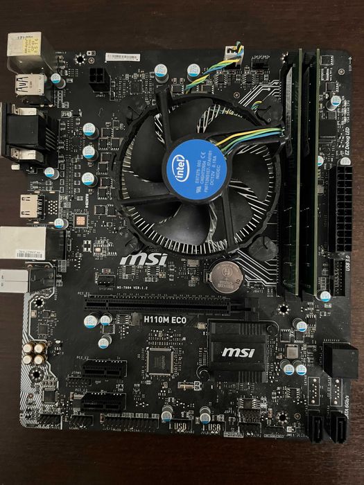 Płyta MSI H110M ECO+i5-7400T+16GB RAM, idealny do NAS, pobór prądu 17W Biała Podlaska • OLX.pl