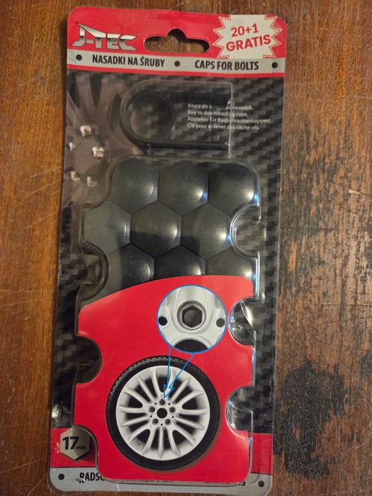 Zestaw grafitowych nakładek ozdobnych J-TEC (klucz 17) Bytom • OLX.pl