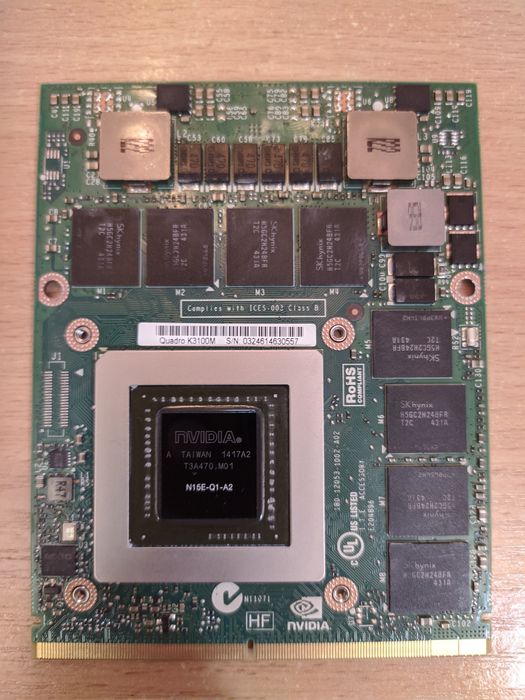 Nvidia Quadro K3100M (MXM): 1 800 грн. - Запчастини для ноутбуків ...