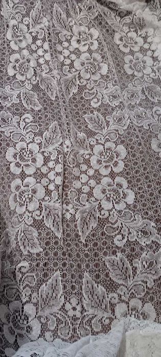 Тюль Гардіна ссср вінтаж штора рози гіпюр квіти білий Гардина радянськ 350 грн Декор вікон