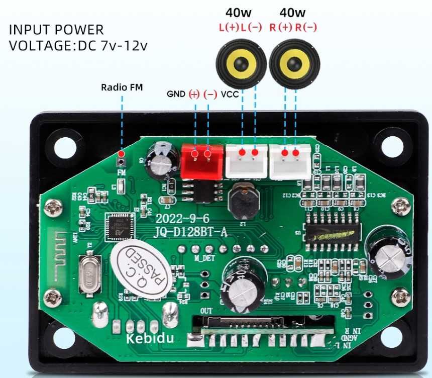 Модуль Mp3 с Bluetooth 5.0, FM радио, USB, microSD: 300 грн. - Mp3 ...