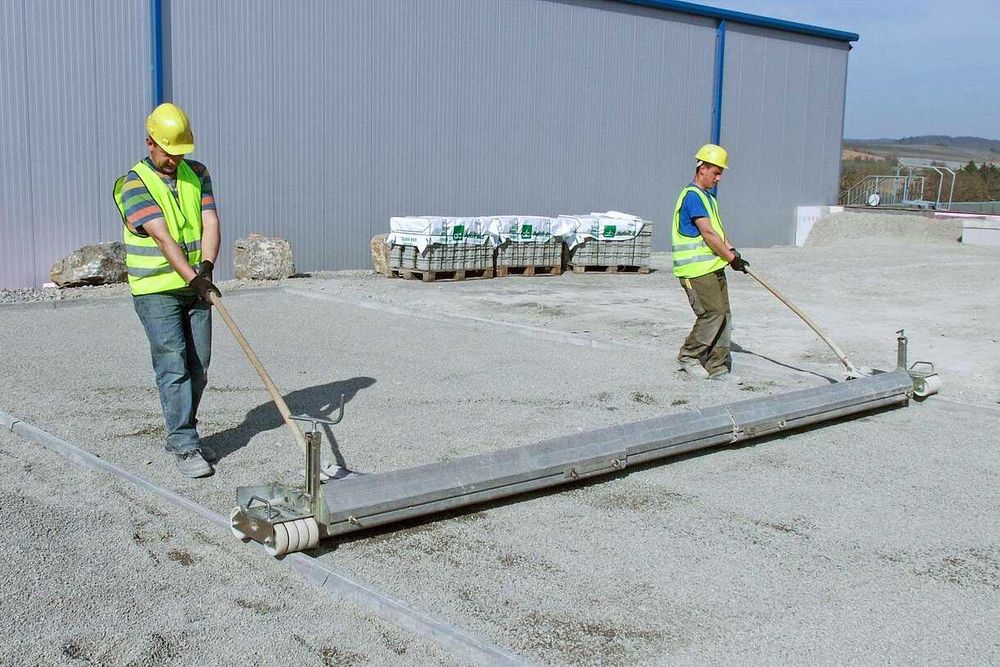 System niwelacyjny TAS-UNI PROBST listwa brukarska aluminium łata 6,5m ...