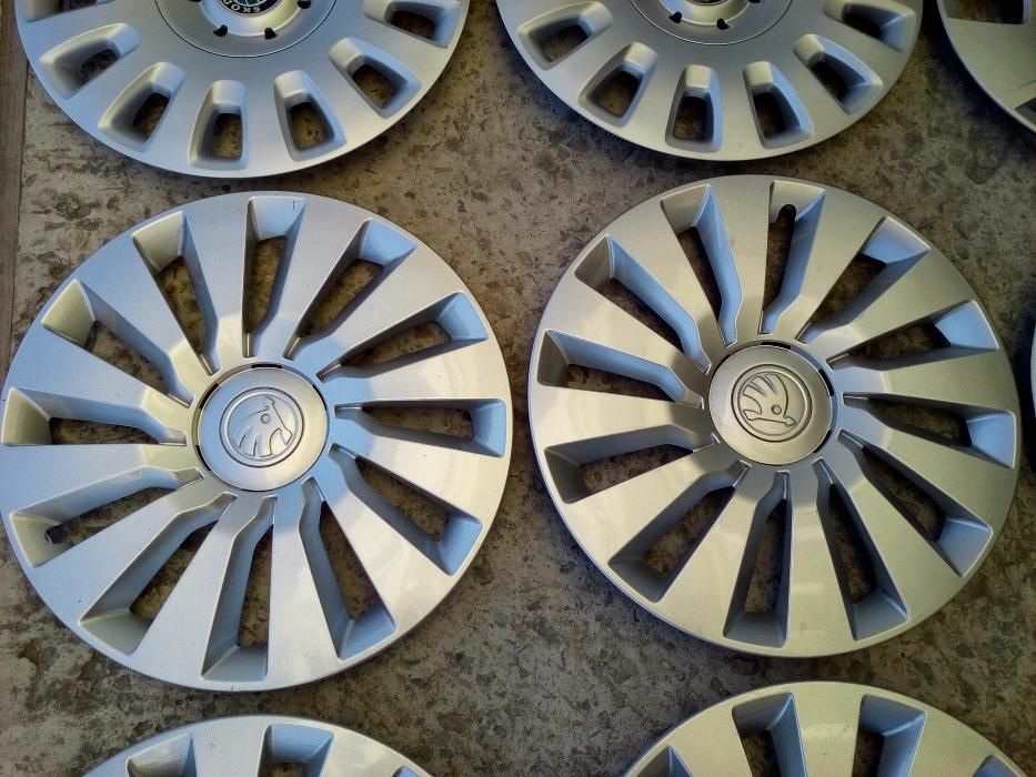 Колпаки,ковпаки ориг,R15,16 Skoda Октавия A7,Rapid,Фабия,Superb03 -16p ...