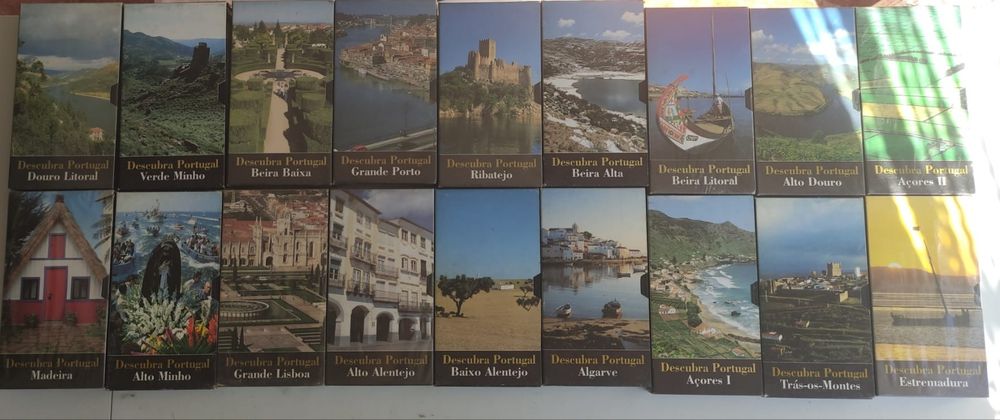 Coleção 18 cassetes vídeo VHS "Descubra Portugal" S. João Da Madeira ...