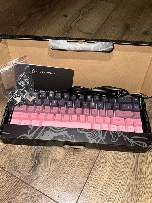 Ajazz AK68, Коричневі Світчі, Градіентовий Колір, Black Pink: 990 грн ...