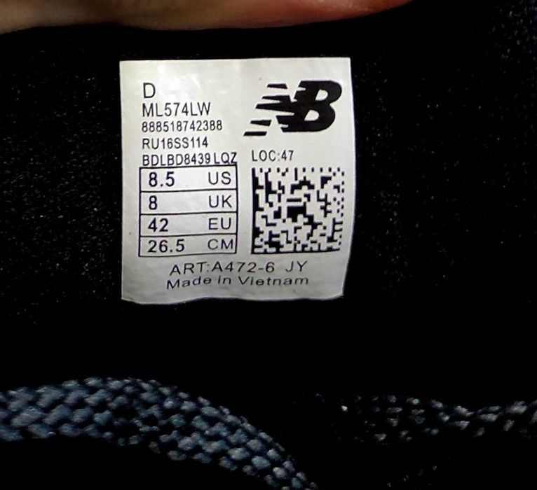 (1515) Кросівки рефлективні New Balance 574 чорні (36-46) - В,єтнам: 1 ...