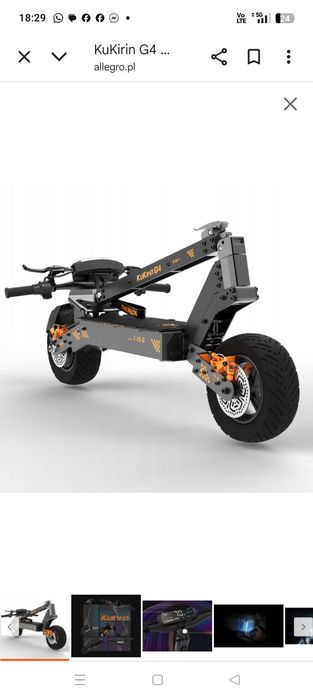 KUKIRIN G2 MASTER, G4 hulajnoga elektryczna 2000 W Łęczna • OLX.pl
