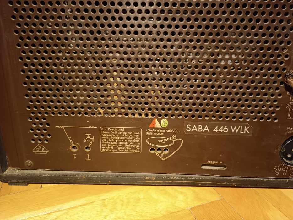 Oryginalne radio lampowe SABA 446 WLK - Antyk Poznań Winogrady • OLX.pl
