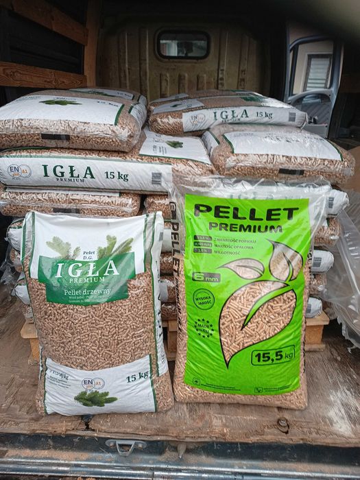 PELLET A1 din En premium drzewny 6mm 8mm igla sosnowo bukowy Alan Byczyna • OLX.pl