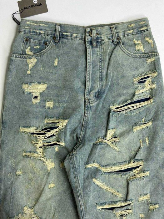 Джинси BALENCIAGA джинсы distressed baggy custom jeans archive opium: 2 ...