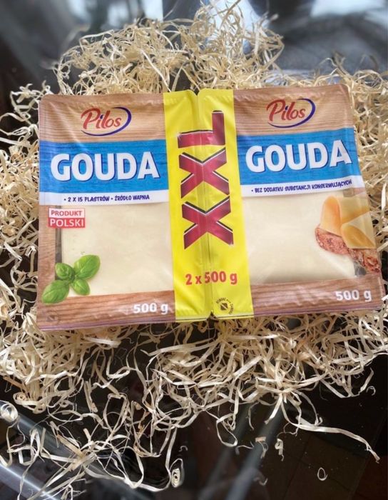 Сир гауда Gouda 1 кг книжечка Pilos: 280 грн. - Продукти харчування ...