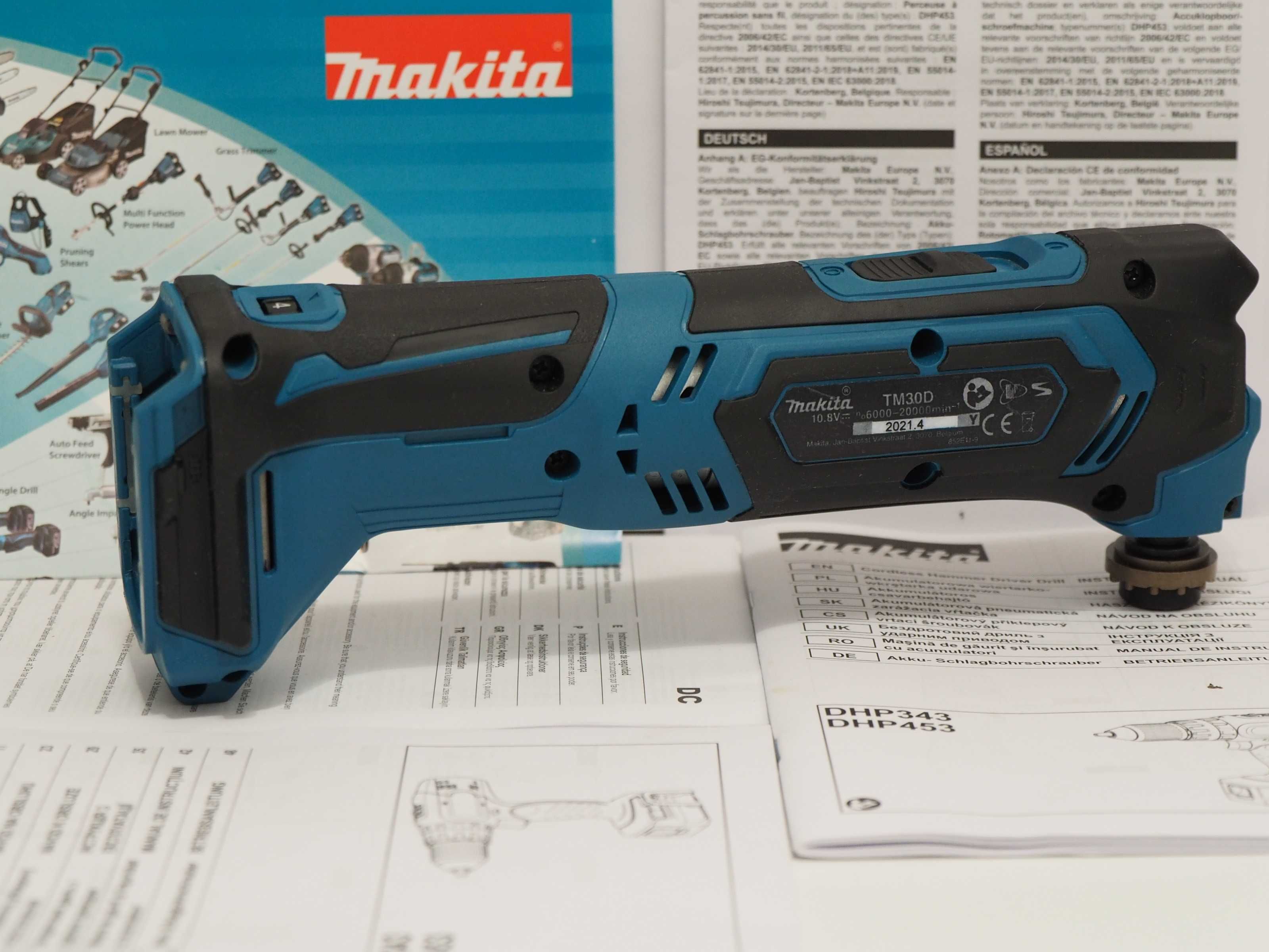 MAKITA TM 30 D multi szlifierka przecinarka 12v-10,8v +bateria 2ah ...