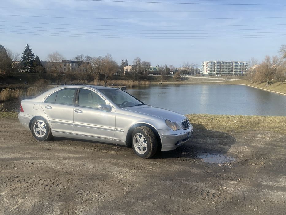 Mercedes-benz c klasa w203 czarne skóry alufelgi ronal kba swieze oc ...