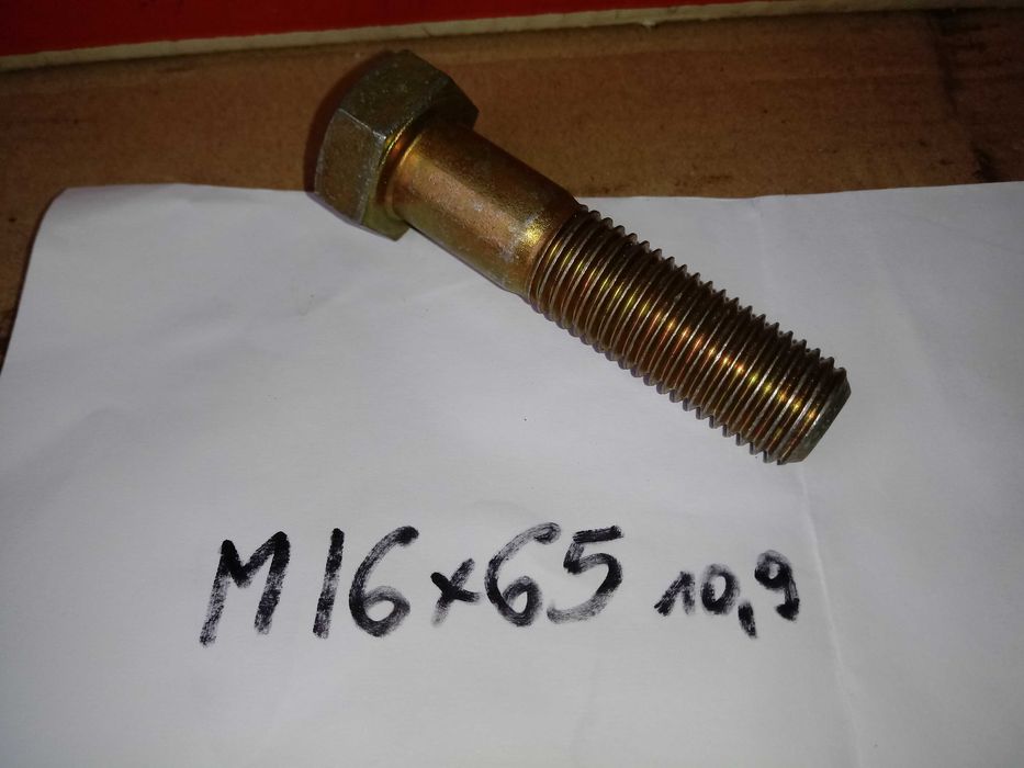 Śruba M16x65 twardość 10,9 do kolekcji PRL- 1 sztuka Warszawa Ursus ...