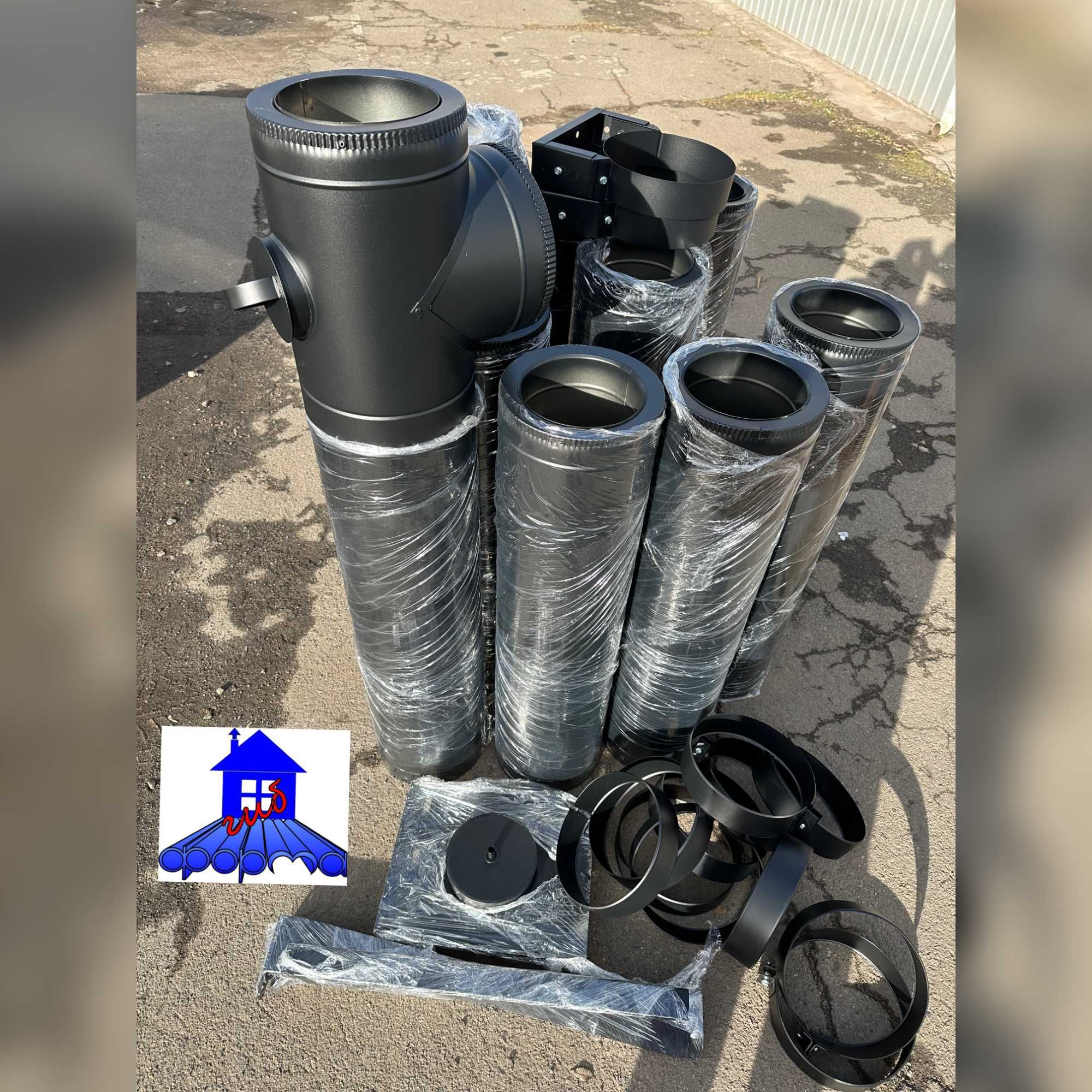 Ф160 Димохід утеплений нержавійка оцинковка сендвіч труба для котла: 1 ...