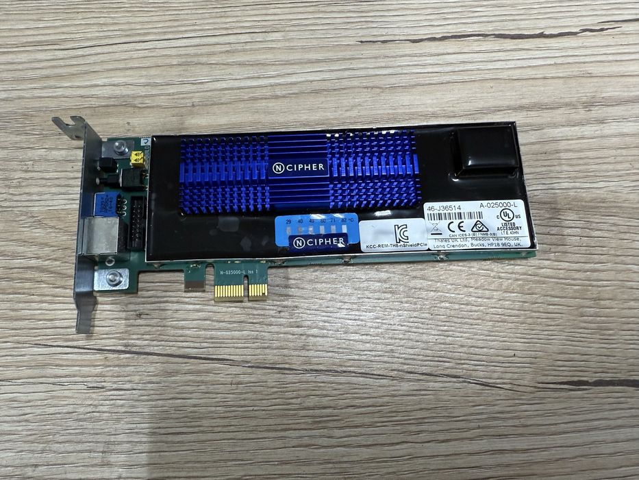 Thales nCipher nSHIELD F3 PCI-e Security Module Low profile: 4 500 грн ...