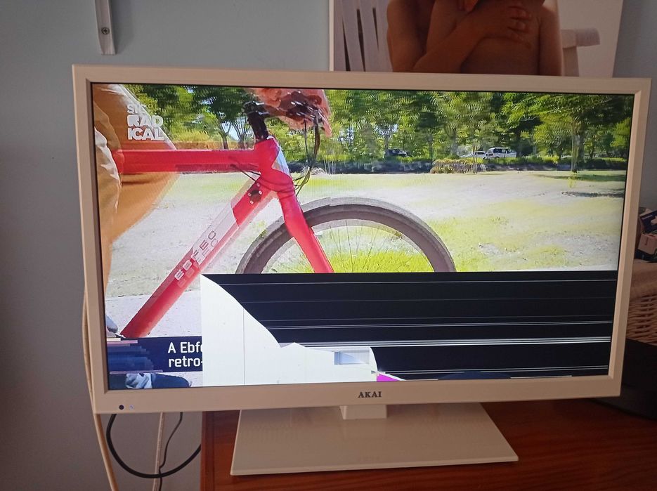 Monitor LCD 24 polegadas écran partido mas a funcionar Rio de Mouro • OLX.pt