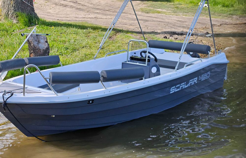 Łódź motorowa, rekreacyjna, wędkarska SCALAR 450 Ostróda • OLX.pl